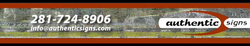 Authentic Signs - Window Lettering